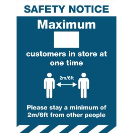 Safety Notice Maximum Customer Sign