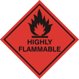 Highly Flammable Sticker